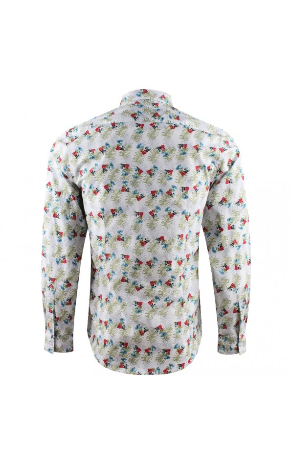 Men's shirt with skull and flowers | ABH Collection JÁVEA