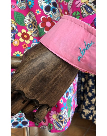 Mexican skull print men's shirt | ABH Collection JÁVEA